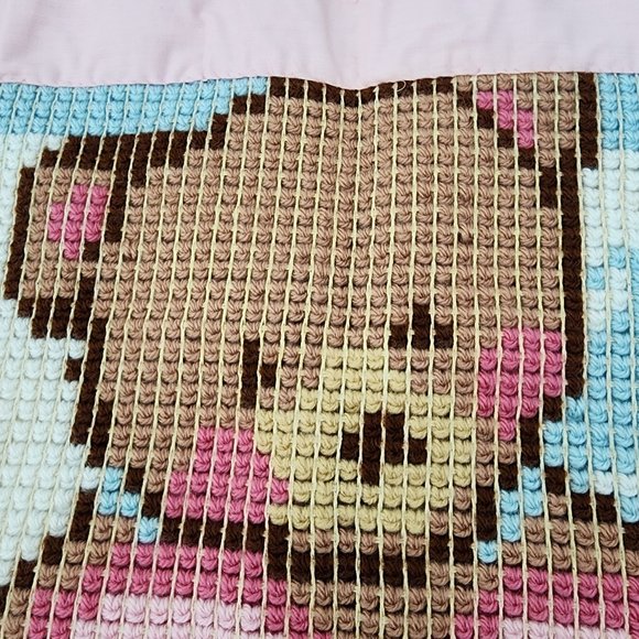 Caron | Accents | Vtg Wonderart Caron Teddy Bear Heart Finished Latch ...